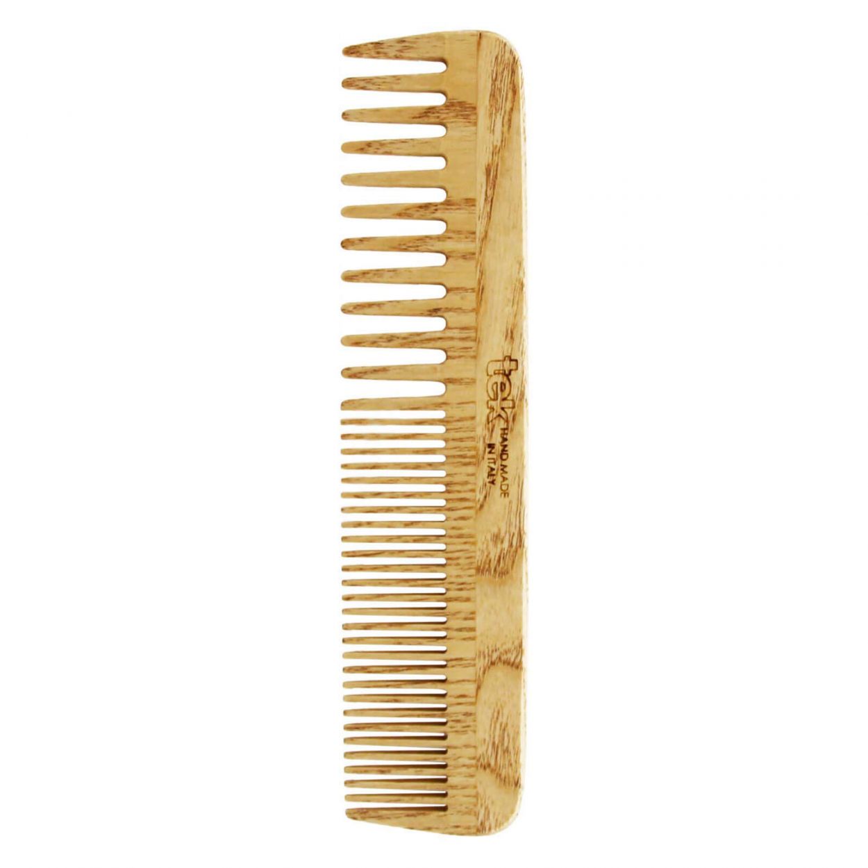 Big Ash Wood Comb with Wide & Fine Teeth | Tek Italy Australia
